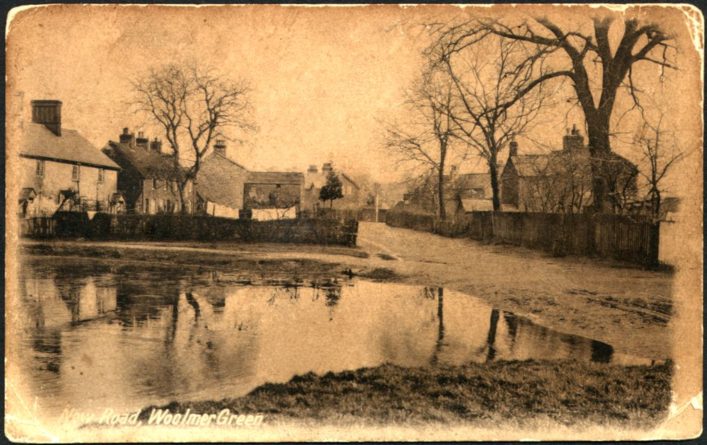 New Road & the village pond | Woolmer Green | Herts Memories