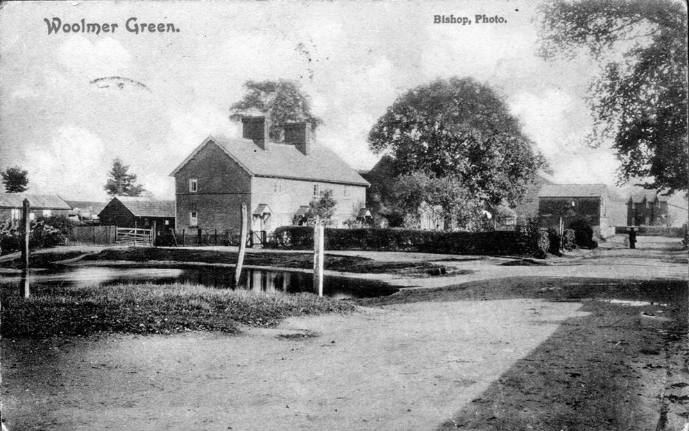 New Road & the village pond | Woolmer Green | Herts Memories