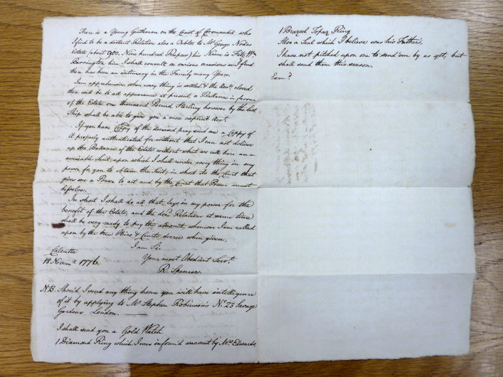 Letters from Calcutta, India, 1776-7 | Stevenage | Herts Memories