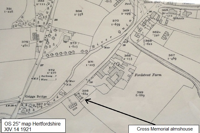 Braughing. Cross or Memorial Hall | Almshouses, Braughing | Herts Memories