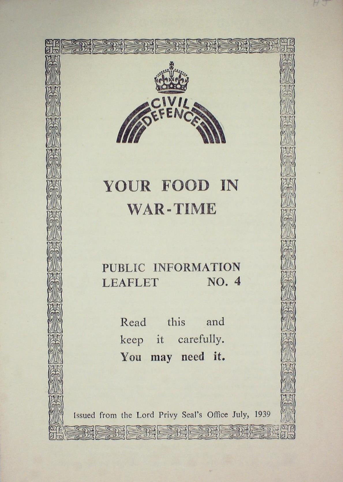 WW2 Information Leaflets | World War Two | Herts Memories