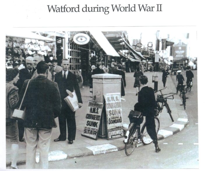 Street Scene in Watford, September 1939 | World War Two, Watford ...