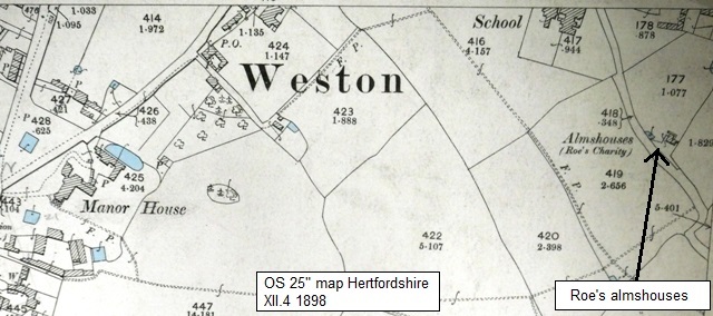 Weston. Roe | Almshouses, Weston | Herts Memories