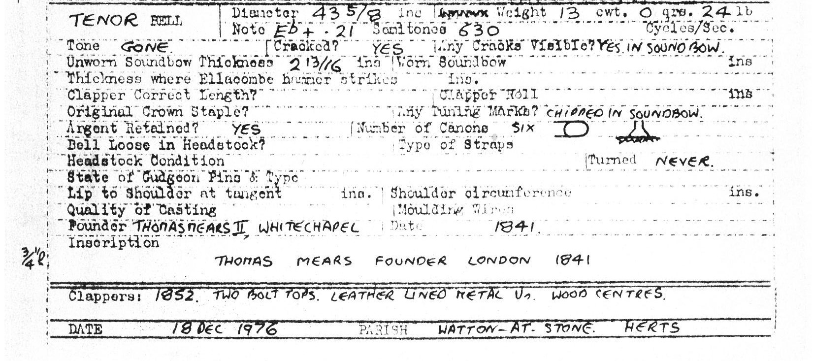 The bells of Watton at Stone | Watton at Stone | Herts Memories