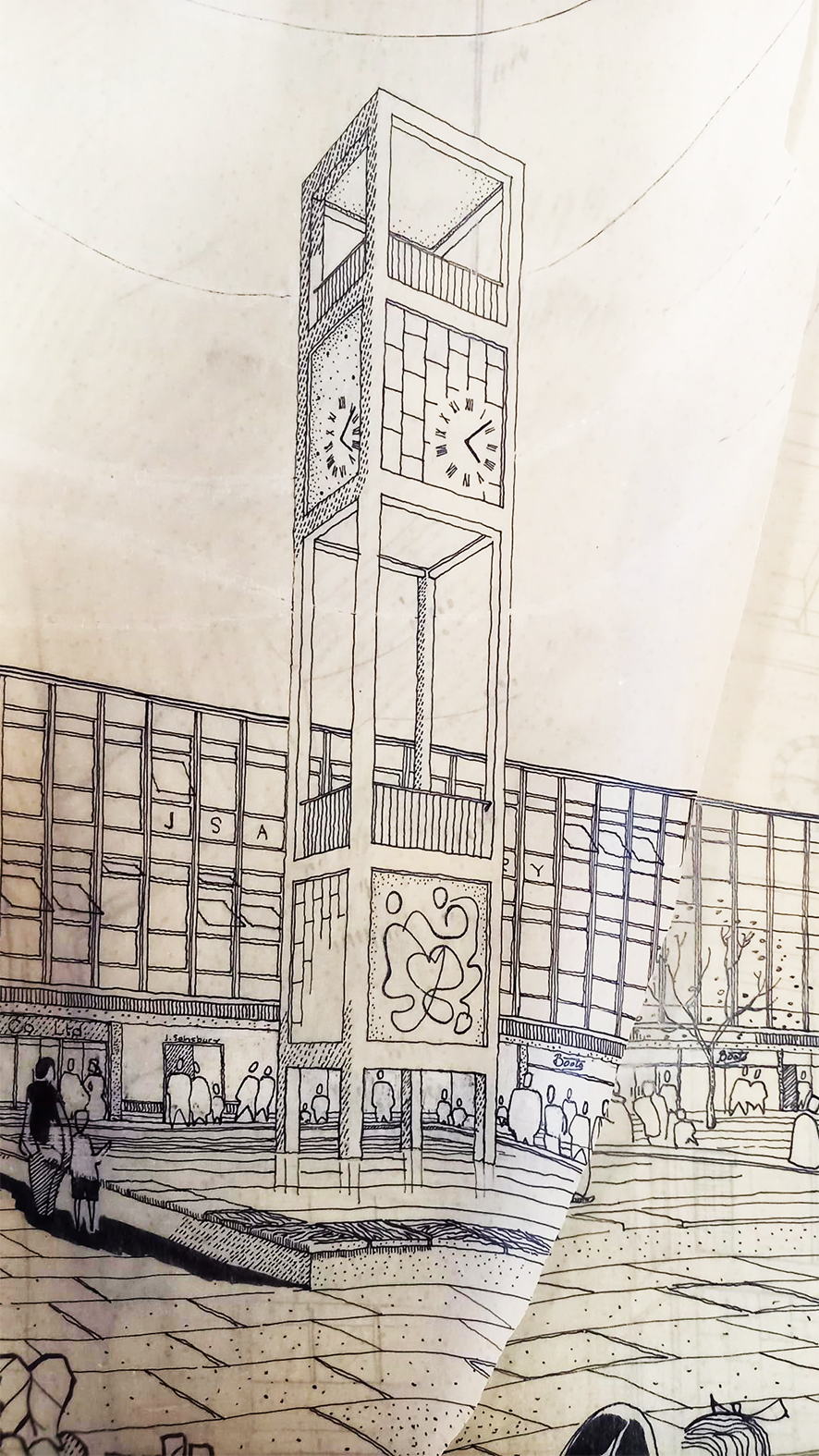 Stevenage Clock Tower | New Jerusalems: Stevenage New Town, Royalty ...