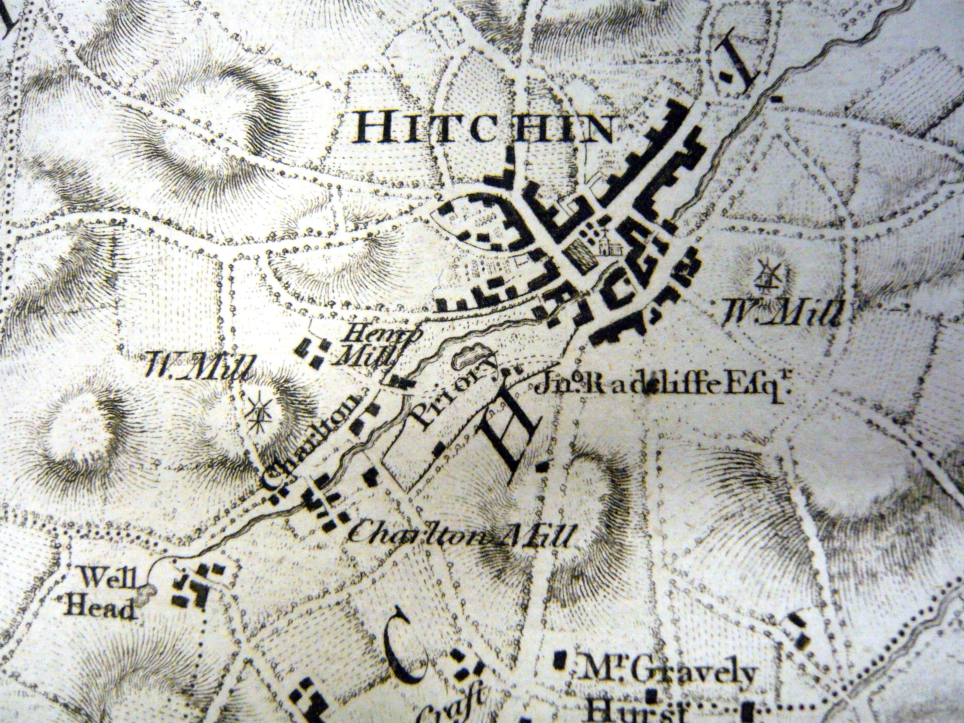 Maps and plans of Hitchin Priory | Documents from the Delme Radcliffe ...